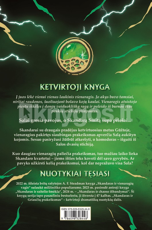 Skandaras ir griaučių prakeiksmas. 4 knyga | Knygos.lt