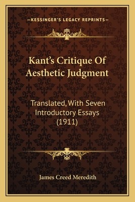 Kant's Critique of Aesthetic Judgment | Knygos.lt