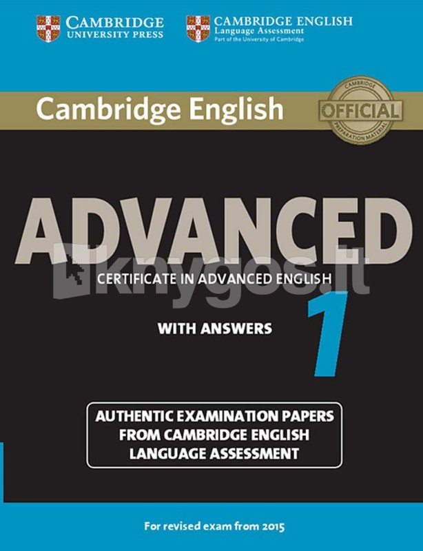 Cambridge English Advanced 1 for updated exam. Student's Book with ...