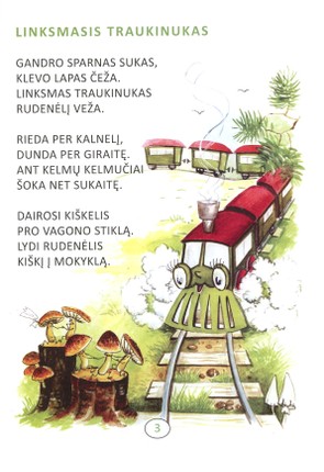 Linksmasis traukinukas: eilėraščiai vaikams (didelės r..