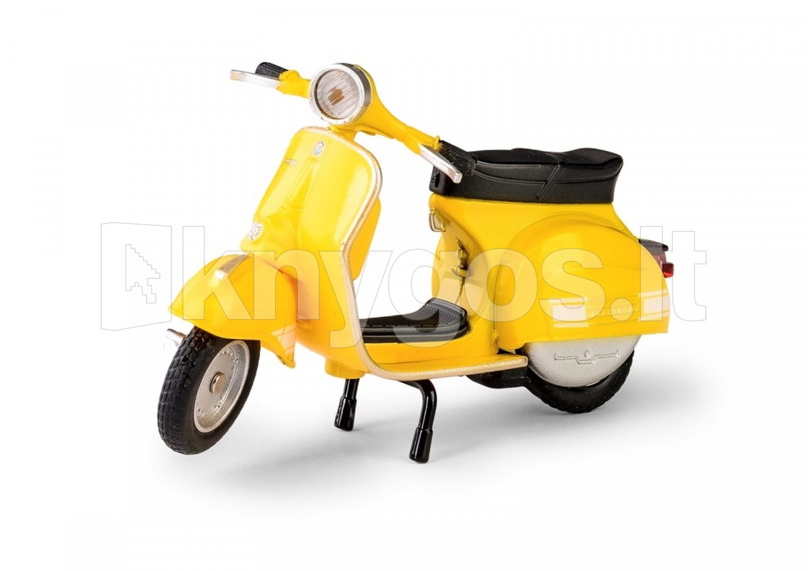 1976 metų VESPA 200 Rally, geltona, modelis 1:18