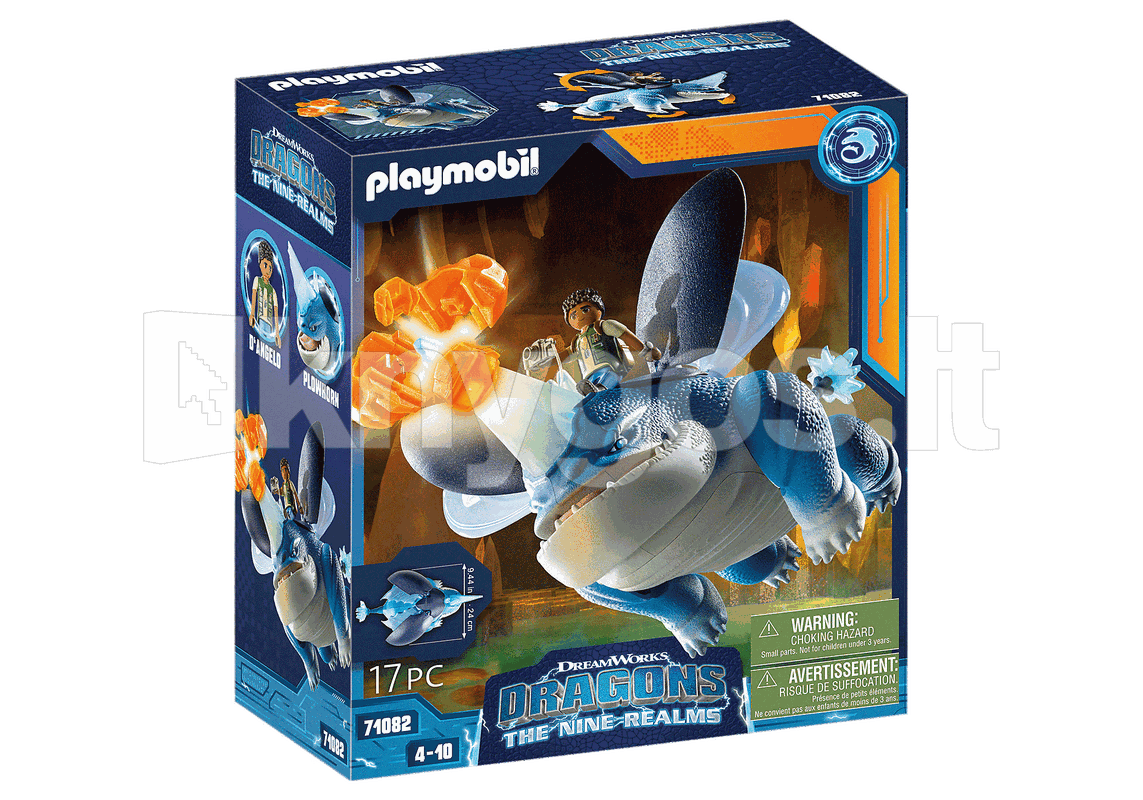 PLAYMOBIL DRAGONS „Dragons: The Nine Realms“ personažai Plowhorn ir D ...