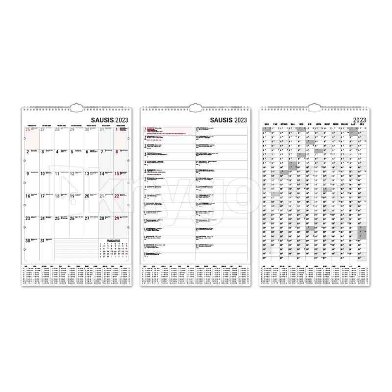 Sieninis kalendorius MONO PLANNER 2023 m. | Knygos.lt