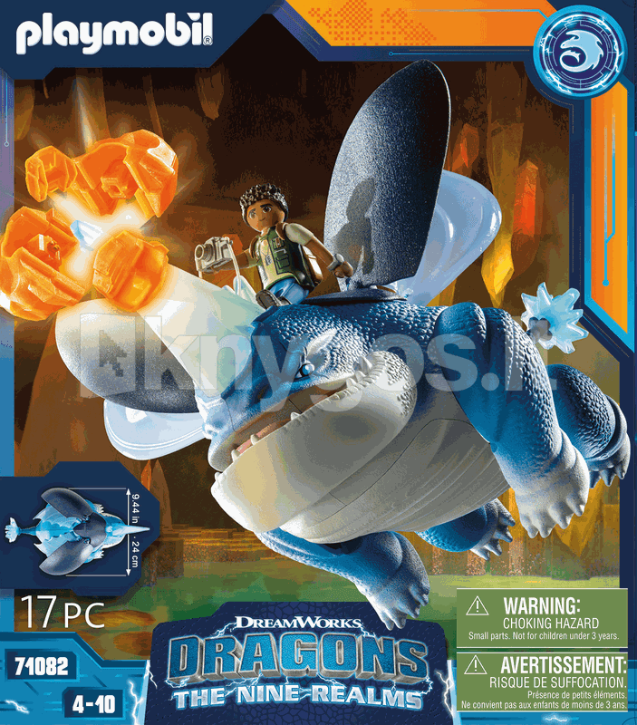 PLAYMOBIL DRAGONS „Dragons: The Nine Realms“ personažai Plowhorn ir D ...