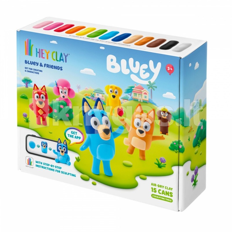 Hey Clay modelinas „Bluey ir draugai“ + NEMOKAMAS ATVEŽIMAS!