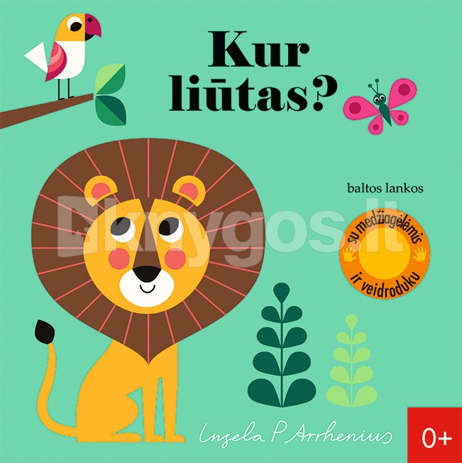 Kur liūtas? Knygelė su medžiagėlėmis ir veidroduku!
