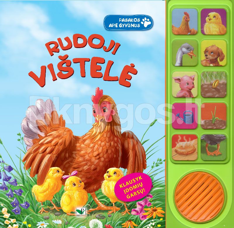 Rudoji vištelė. Pasakos apie gyvūnus su garsais