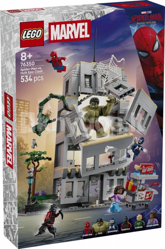 Marvel Super Heroes blokų rinkinys „Žmogus‑voras prieš Hulką“ – epinė ...
