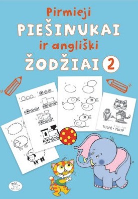 Pirmieji piešinukai ir angliški žodžiai 2 | Knygos.lt