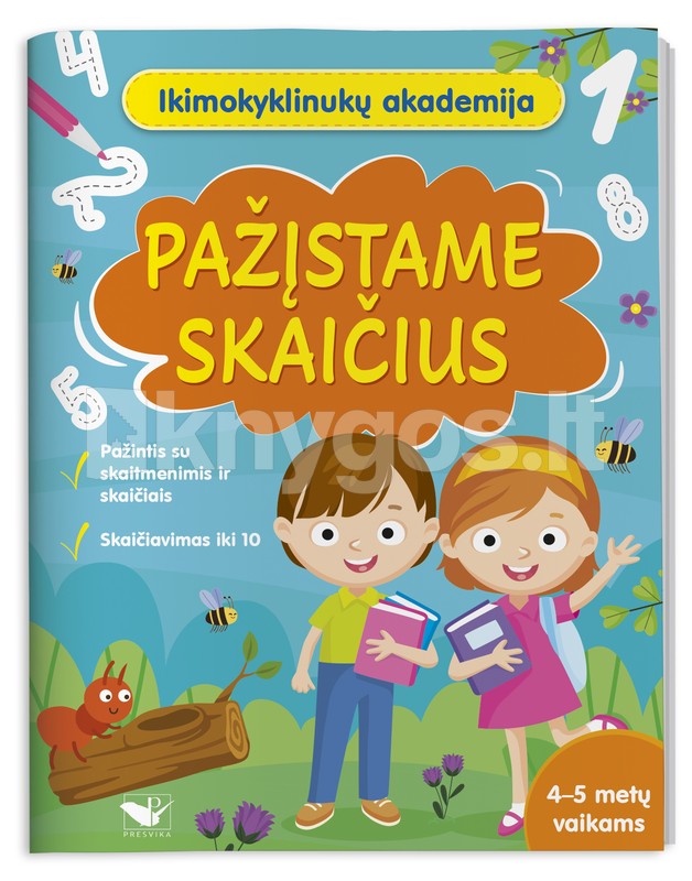 Ikimokyklinukų akademija. Pažįstame skaičius 4–5 metų vaikams