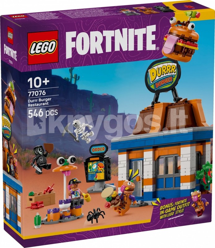Konstruktorius Fortnite 77076 Restoranas Durrr Burgerownia + NEMOKAMAS ...