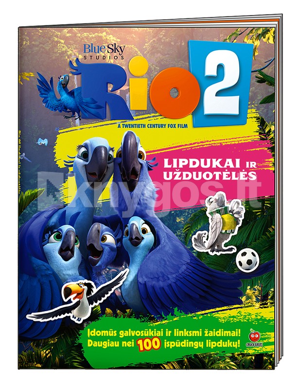 RIO 2. Lipdukai ir užduotėlės | Knygos.lt