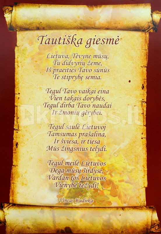 Tautiška giesmė. Plakatas | Knygos.lt