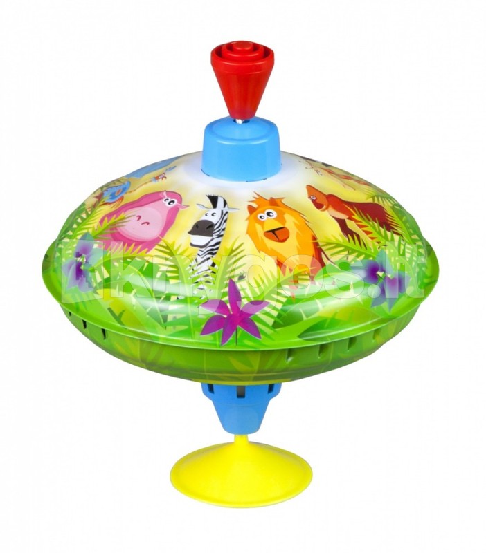 Sukamas žaislas Humming Top „Laukiniai gyvūnai“, 16 cm