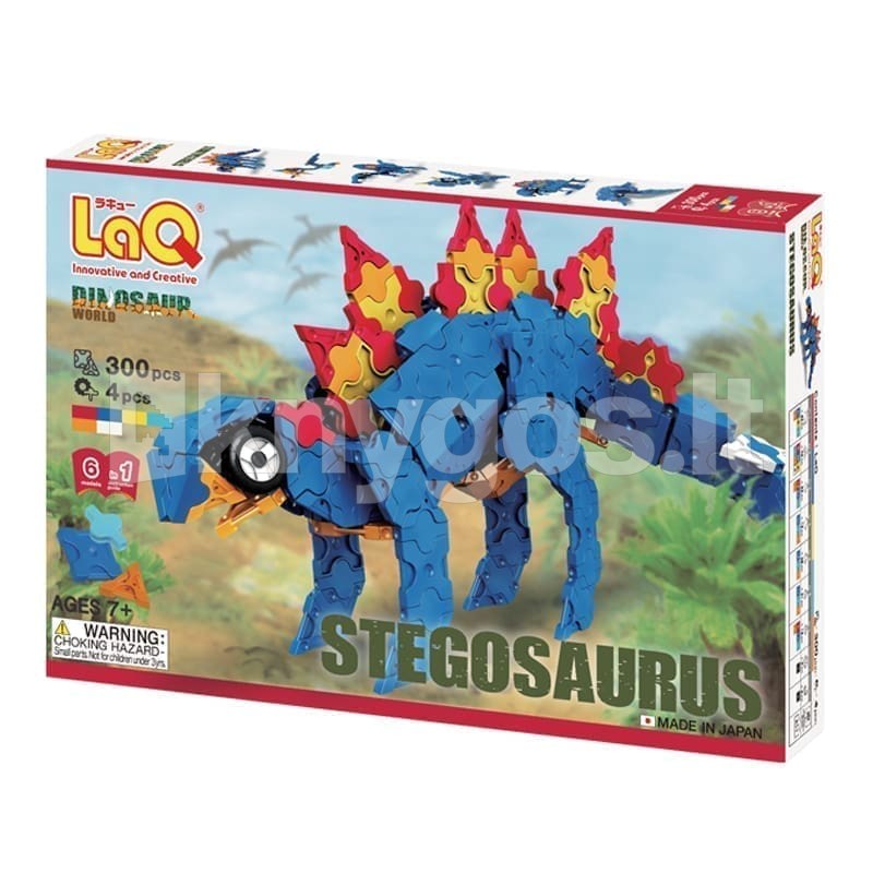 Japoniškas konstruktorius LaQ „Dinosaur World Stegosaurus“ + NEMOKAMAS ATVEŽIMAS!