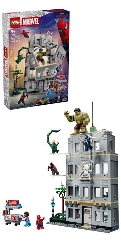 Marvel Super Heroes blokų rinkinys „Žmogus‑voras prieš Hulką“ – epinė ...