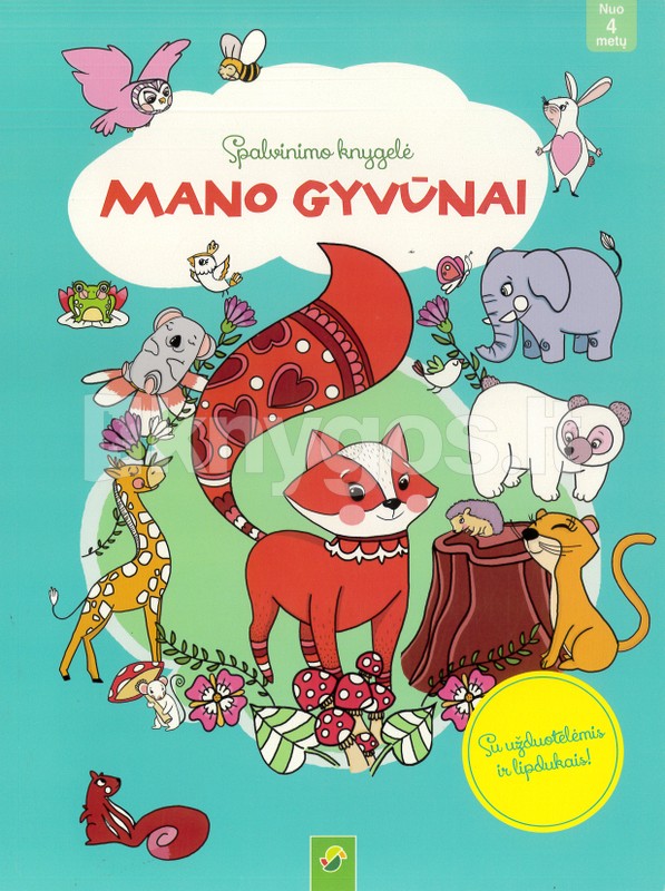 Mano gyvūnai. Spalvinimo knygelė | Knygos.lt