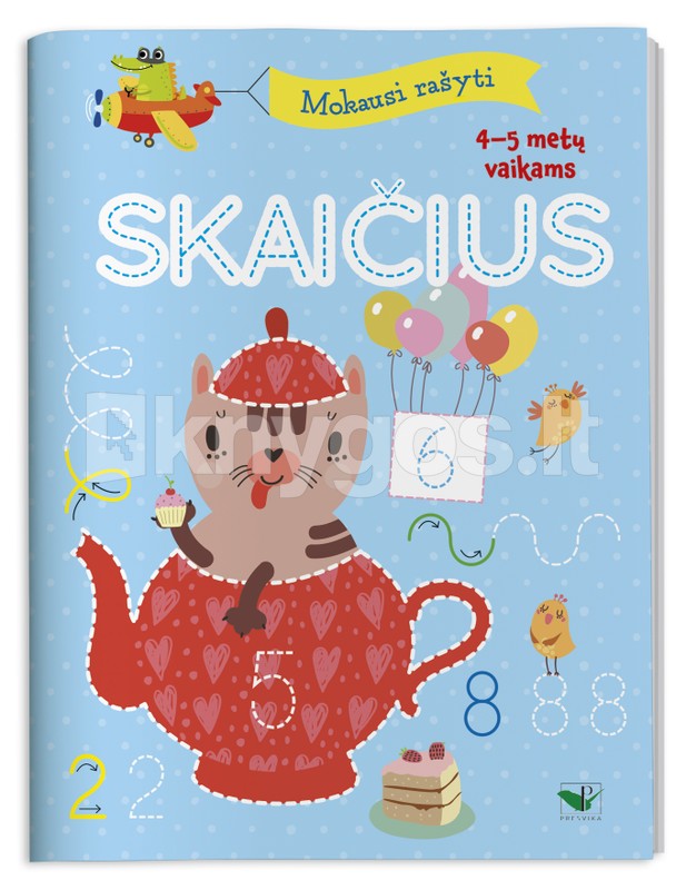 Mokausi rašyti skaičius, 4–5 metų vaikams | Knygos.lt