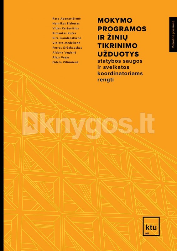 Mokymo programos ir žinių tikrinimo užduotys statybos