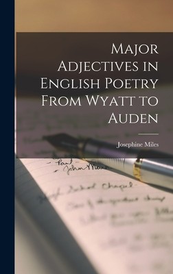 Major Adjectives in English Poetry From Wyatt to Auden + NEMOKAMAS ...