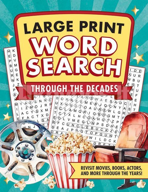 Through the Decades Large Print Word Search | Knygos.lt