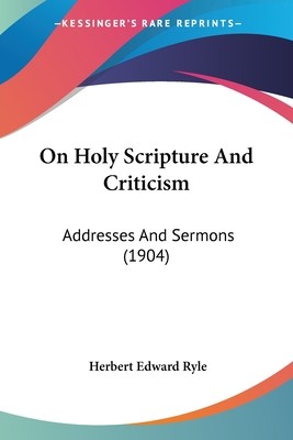 On Holy Scripture And Criticism | Knygos.lt