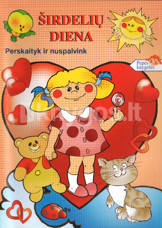 Širdelių diena. Perskaityk ir nuspalvink | Knygos.lt