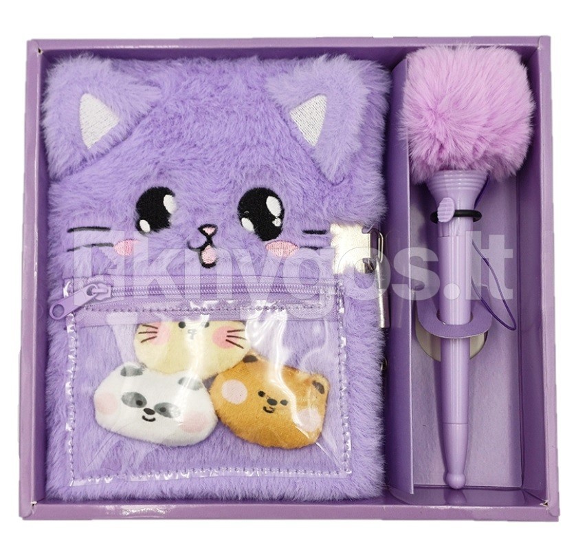 Dienoraštis „Katė“ su rašikliu | Knygos.lt