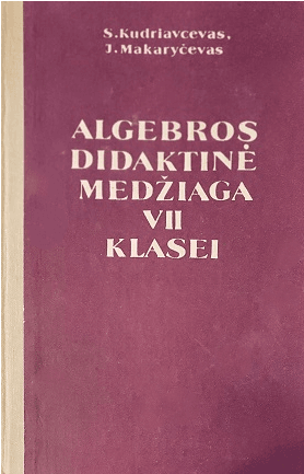 Algebros didaktinė medžiaga VII klasei (skaityta knyga)
