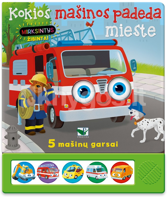 Kokios mašinos padeda mieste. 5 mašinų garsai