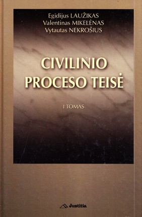 Civilinio proceso teisė I t. (skaityta knyga)