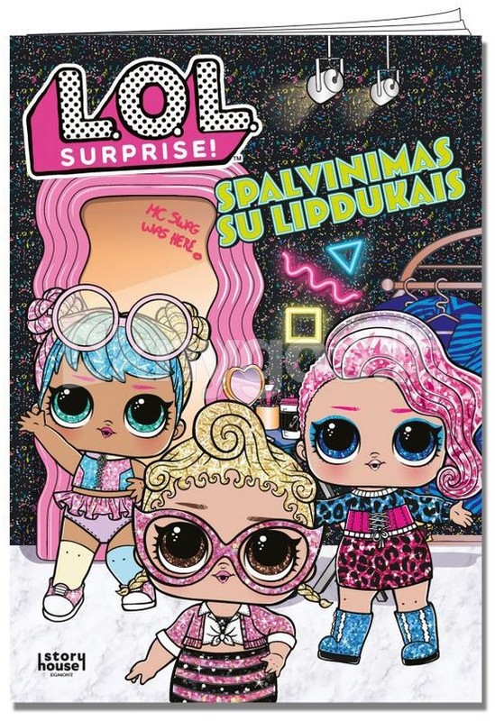 L.O.L. Surprise! Spalvinimas su lipdukais | Knygos.lt