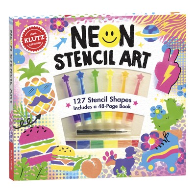 Neon Stencil Art | Knygos.lt