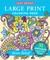 Stress-Relief Large Print Coloring Book - Big and Simple Designs for ...