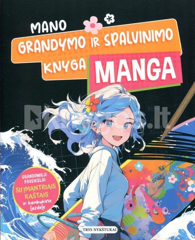Manga. Mano grandymo ir spalvinimo knyga | Knygos.lt