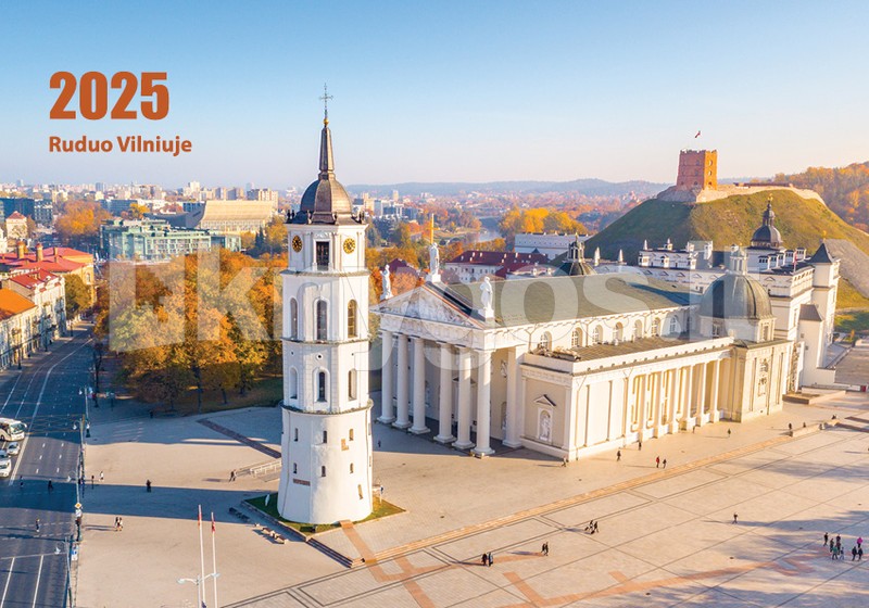Sieninis kalendorius 2025 m. RUDUO VILNIUJE (1 mėn.)