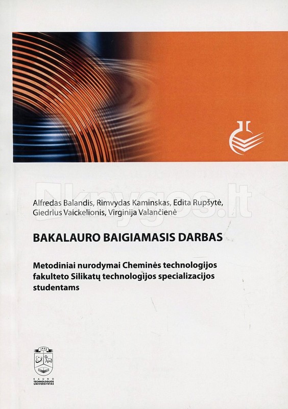Bakalauro baigiamasis darbas. Metodiniai nurodymai Che..