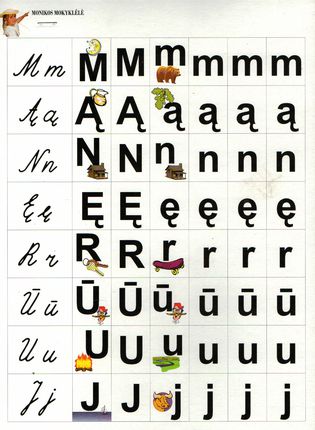 Raidynas (Spausdintinės ir rašytinės raidės)