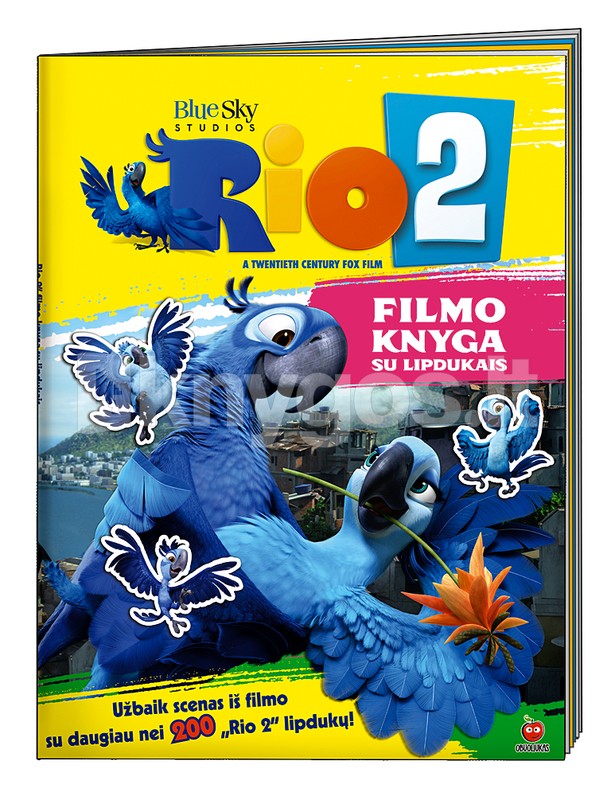 RIO 2. Filmo knyga su lipdukais | Knygos.lt