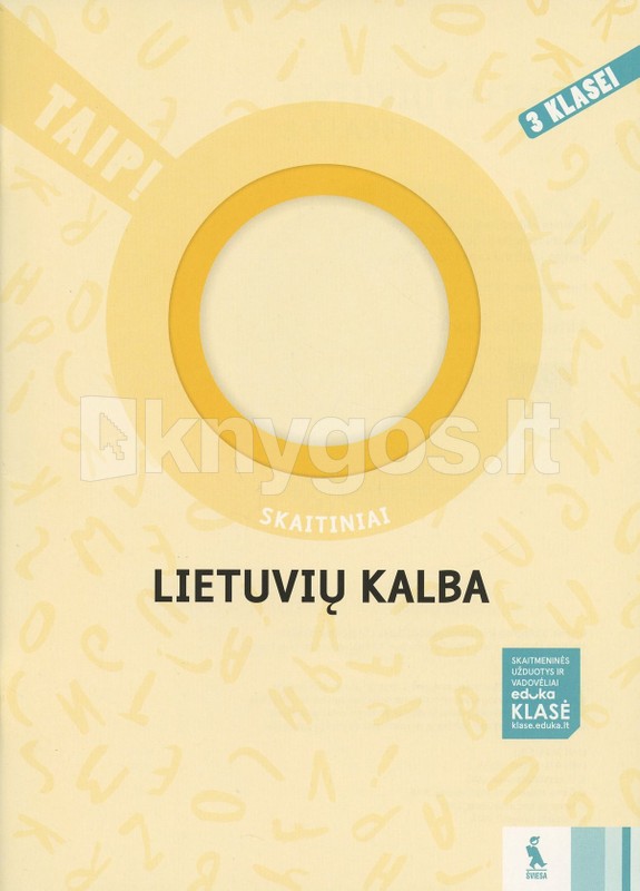 Lietuvių kalba. Skaitiniai 3 klasei. Serija TAIP!
