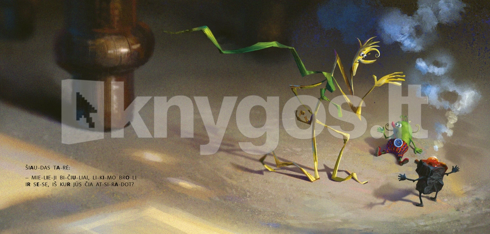 Skiemenuotos pasakos. 5 dalis. Kaip gaidelis pono dvar..