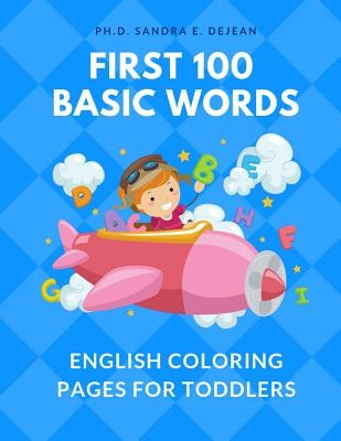 First 100 Basic Words English Coloring Pages for Toddl..