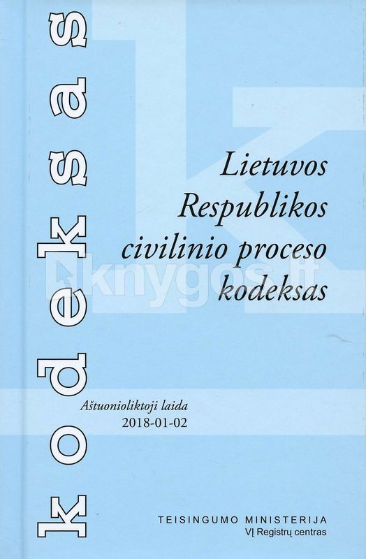 Lietuvos Respublikos civilinio proceso kodeksas. 18 la..