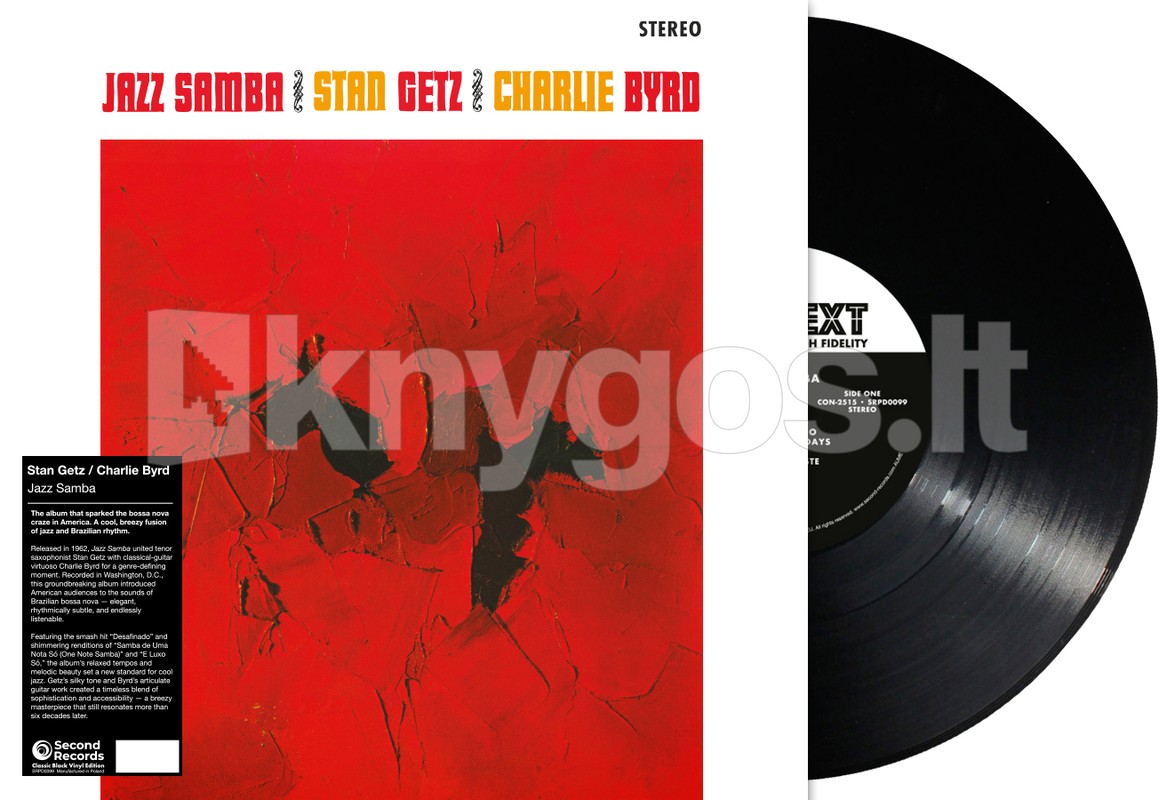 Vinilinė plokštelė LP STAN GETZ/CHARLIE BYRD „Jazz Samba“ (Black Vinyl ...