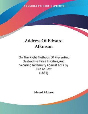 Address Of Edward Atkinson | Knygos.lt